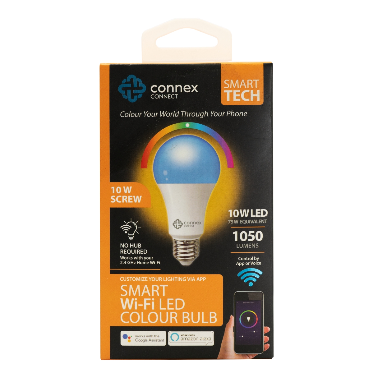 Smart WiFi Bulb 10W LED RGB White Screw - Printex Online Store