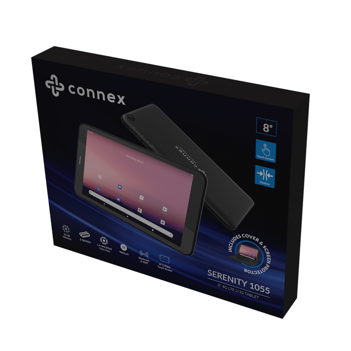 Connex Serenity 8" 2/32 4G/Lte Unisoc Octa-Core Coretex A55 + Cover ...